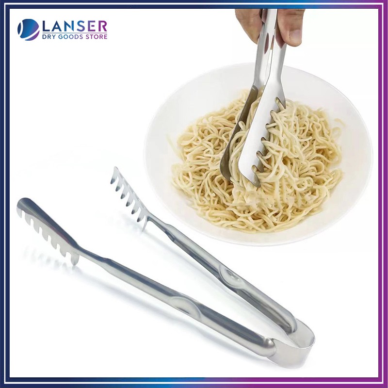 【LS】Stainless Steel Ice Tong Lightweight Kitchen Serving Tongs Sugar ...