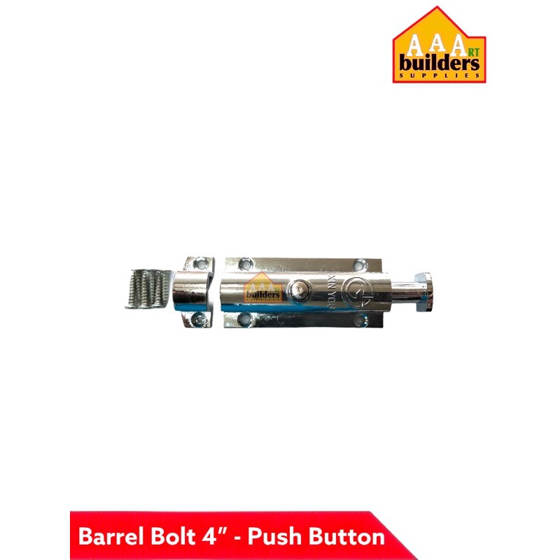 Push Button Barrel Bolt 4” | Shopee Philippines