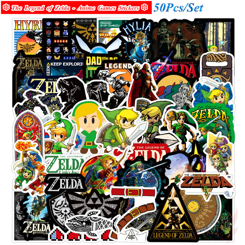 The Legend of Zelda - Series 03 Anime Games Stickers 50Pcs/Set ...