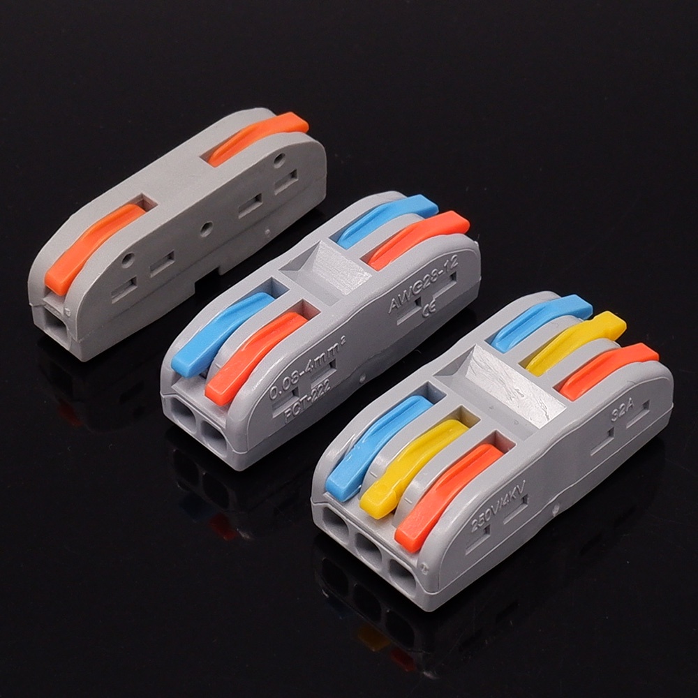 Wire Connector Cage Spring New Universal Docking Fast Wiring Conductors ...