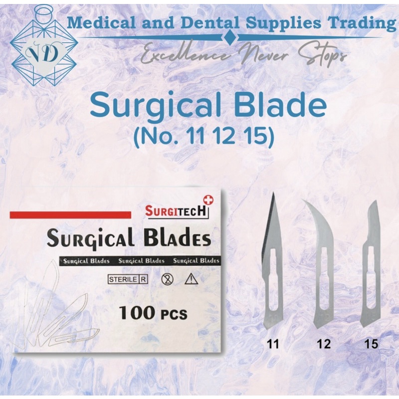 Surgical Blade (No. 11 12 15) | Shopee Philippines