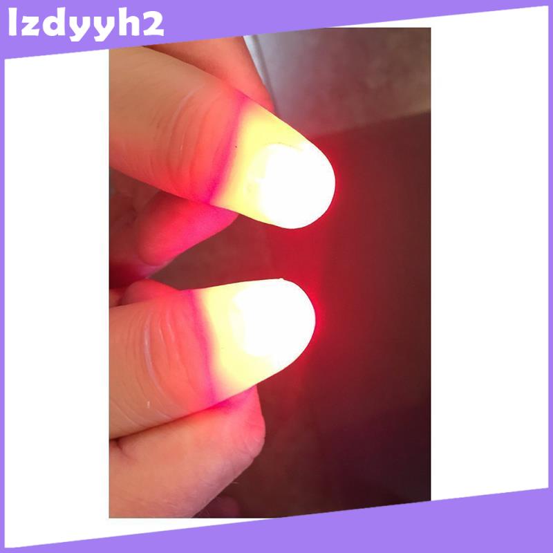 2pcs Portable LED Finger Thumbs Light Props Party Bar Show Lamp Red ...