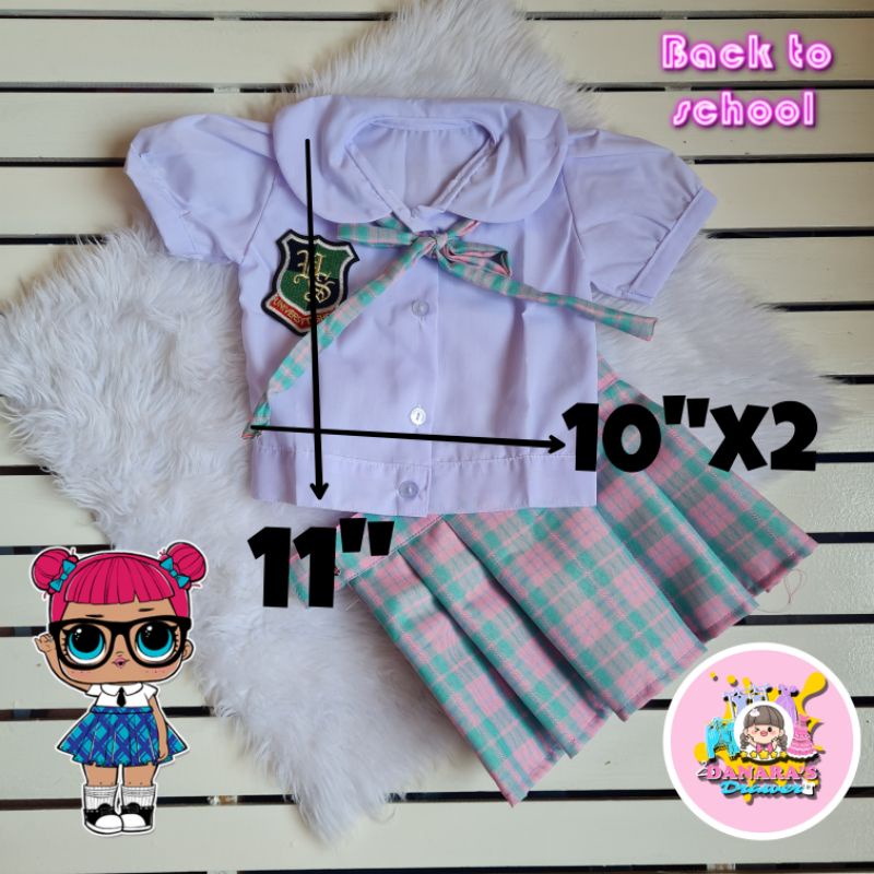 INFANT UNIFORM MILESTONE SCHOOL GIRL UNIFORM SET | Shopee Philippines
