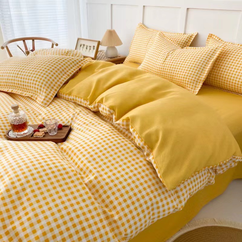 [COD] 4 in 1 Bedding Set Single/ Queen/ King Size Pillowcase Bedsheet ...