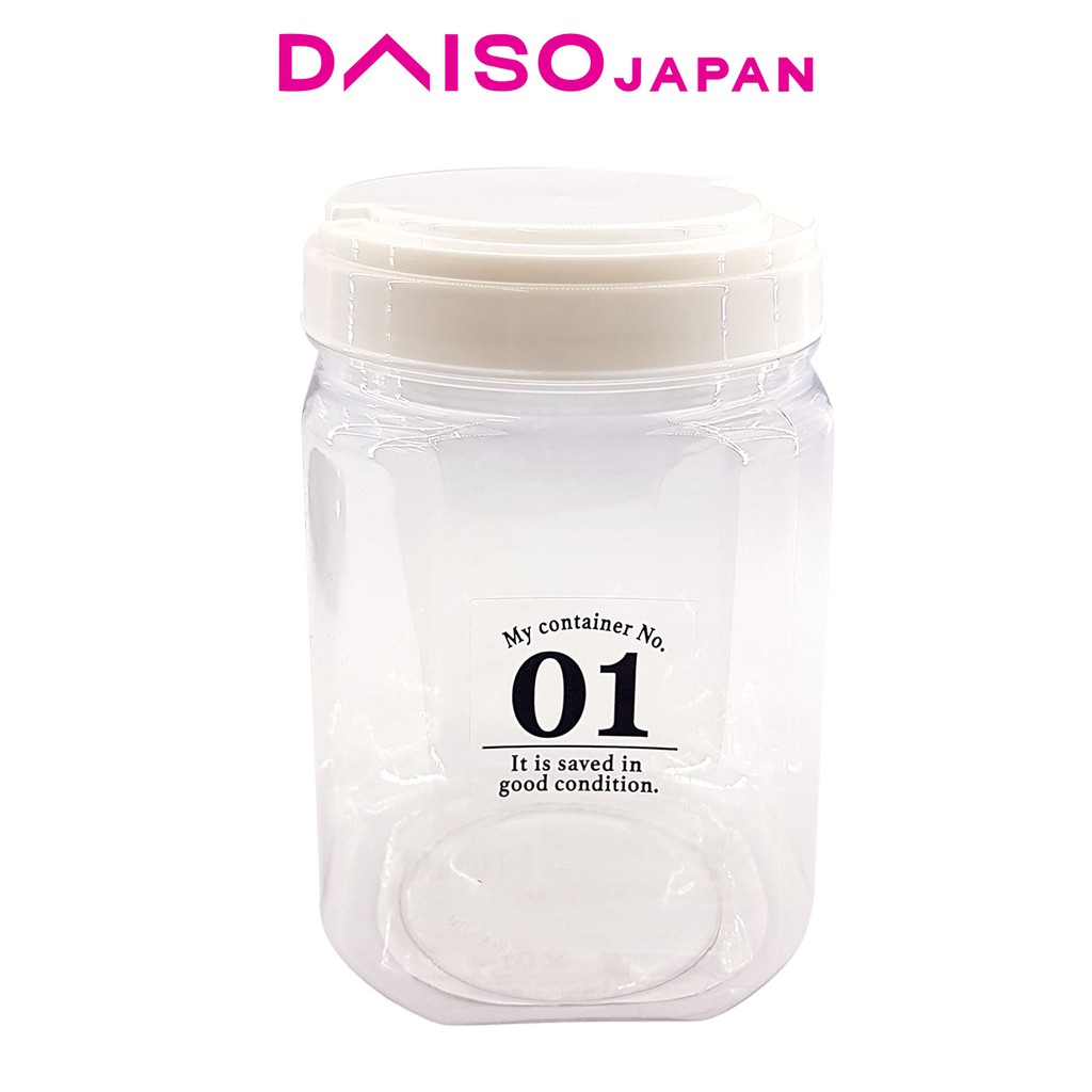Daiso Storage Jar No. 1 with Handle 1.5L | Shopee Philippines