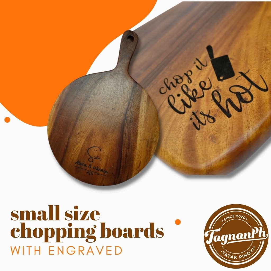 Tagnan Ph Small Size Personalized Wooden Chopping/Cutting board (Laser ...