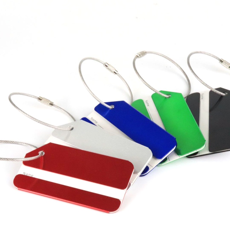 Aluminum Luggage Tag Travel Accessories Suitcase Name Tag Travel ...