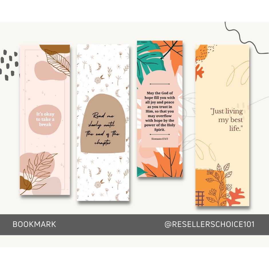 [10 PCS] Assorted Bookmarks for books Cute and Fun Design/Bible verses ...