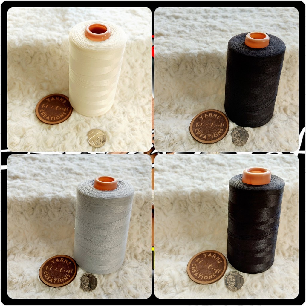 Yarns Art: SEWING THREAD AND EDGING THREAD - SMALL CONES (5000 METERS ...
