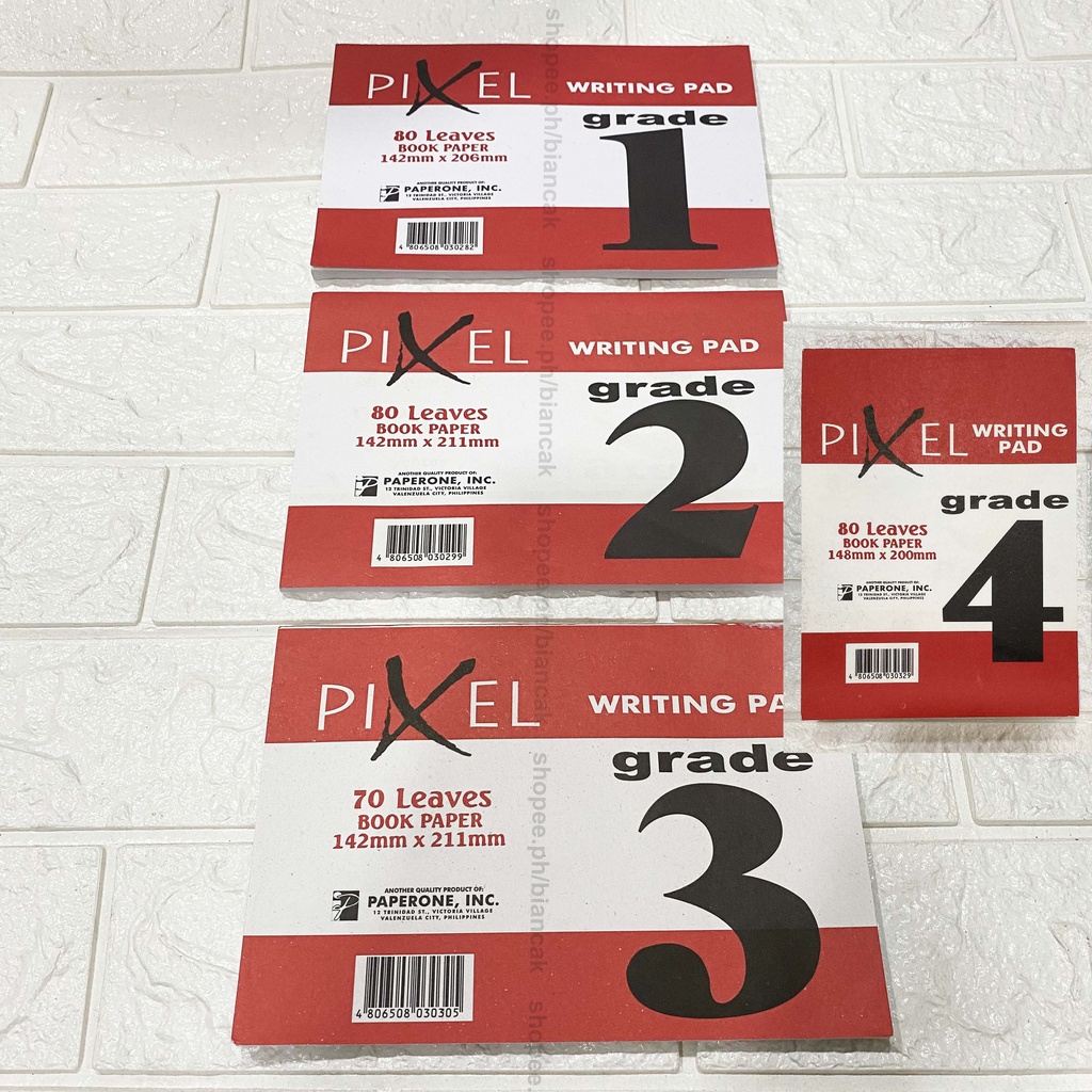 1 piece/ pad PIXEL Writing Grade Pad 1 2 3 4 (SCHOOL OFFICE SUPPLIES ...