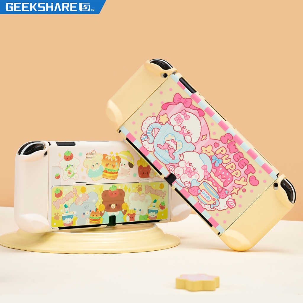 GeekShare Sweet Puppy & Bear Protective Case for Switch OLED | Shopee ...