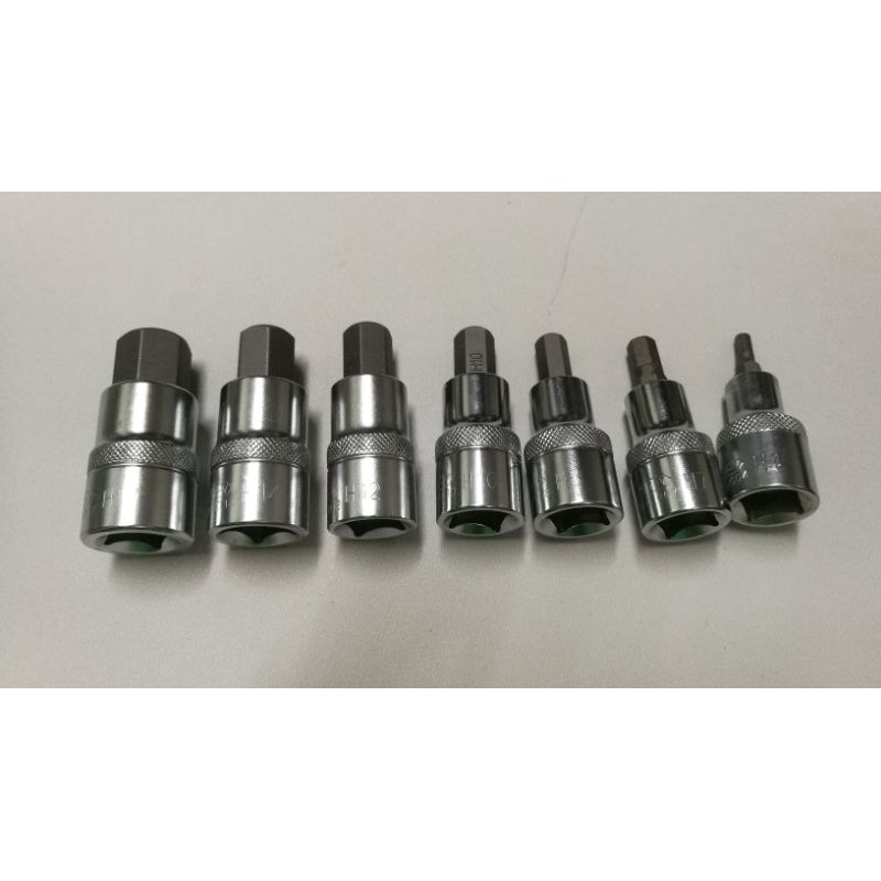 Licota 1/2 drive Hex Bit Socket 55mm length 4mm 5mm 6mm 7mm 8mm 10mm ...