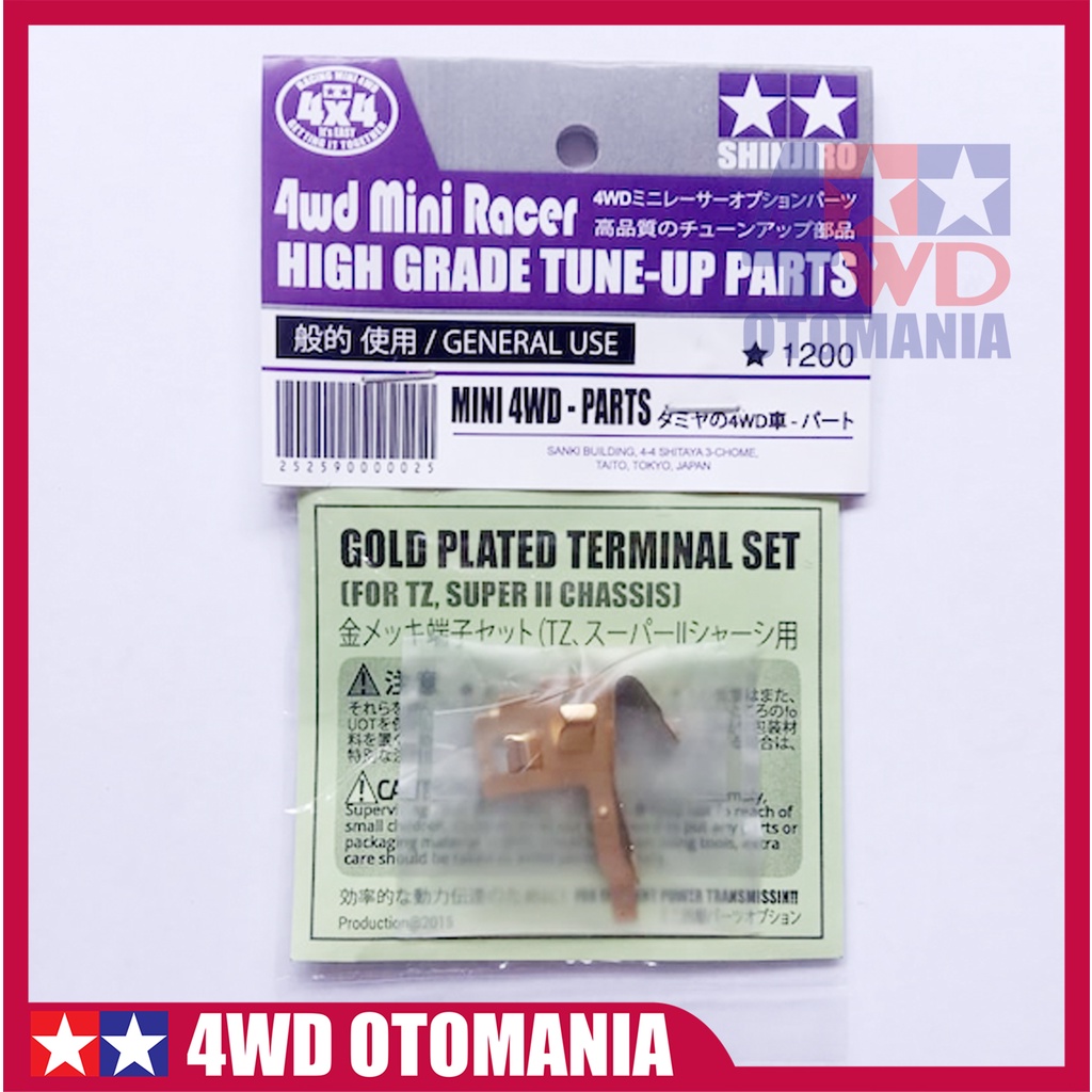 Tamiya GOLD PLATED TERMINAL SET FOR TZ SUPER II CHASSIS - SHINJIRO ...
