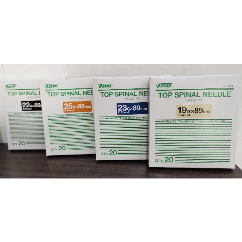 Top Spinal Needle (G.19/23/25/22) sold per piece | Shopee Philippines