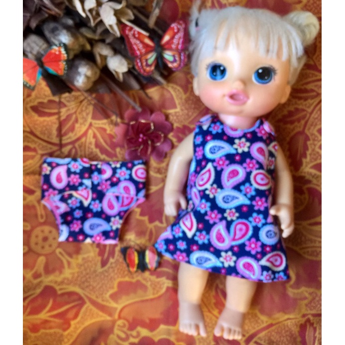 Baby Alive clothes/ Baby Alive reversible Dress With Matching Diaper ...