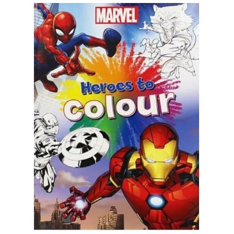 Marvel MIXED HEROES TO COLOR HEROES COLORING BOOK | Shopee Philippines