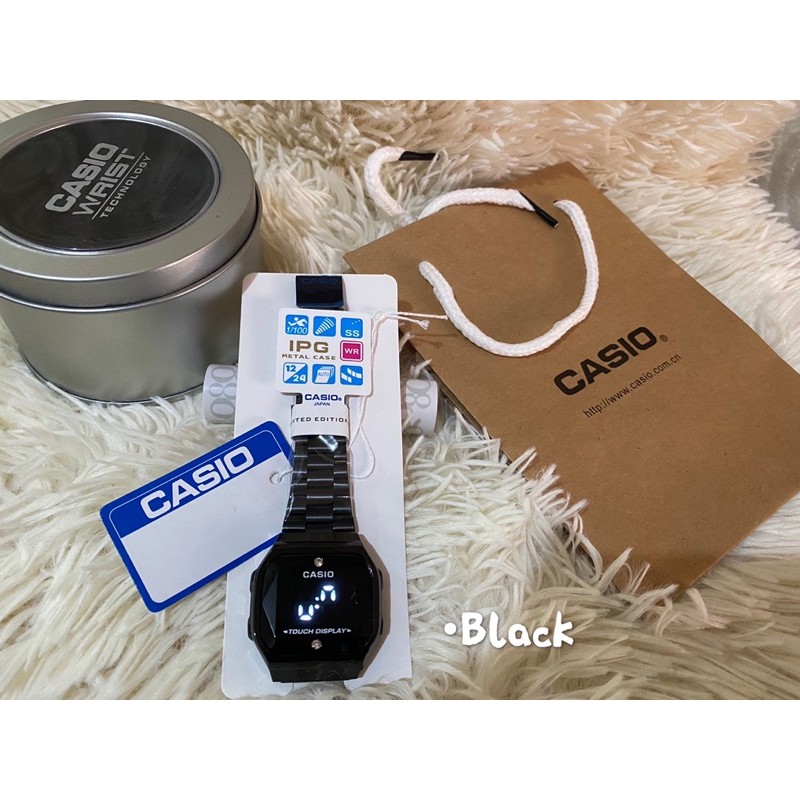 casio oem touch watch with Casio tin can and paper bag | Shopee Philippines