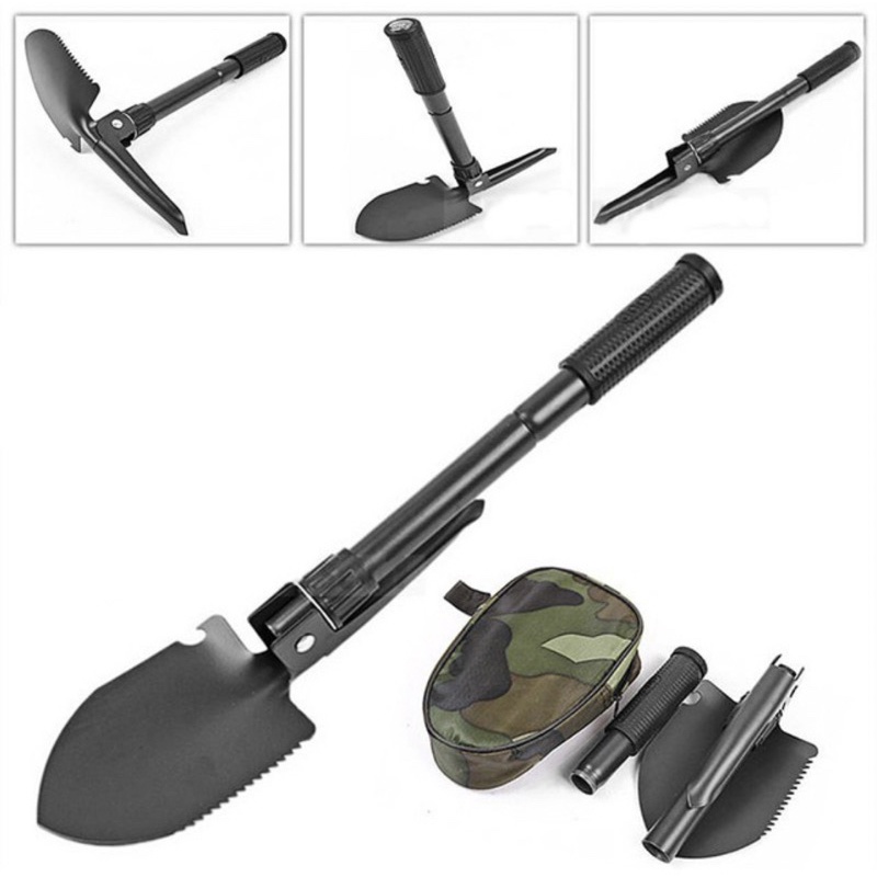 Camping Hand Tool 3in1 Foldable Portable Tool Shovel,Saw and Crowbar in ...