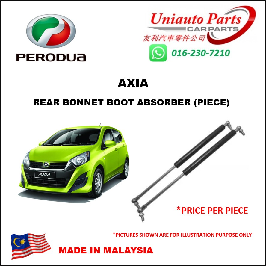 PERODUA AXIA REAR BONNET BOOT ABSORBER (PIECE) | Shopee Philippines