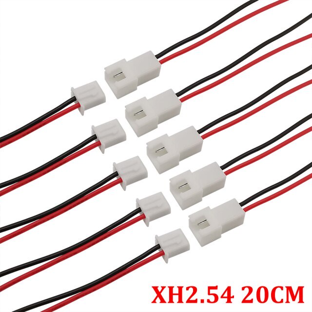 10Pairs 2 Pin Plug Socket Connector JST 1.25mm / PH 2.0mm / XH 2.54mm ...