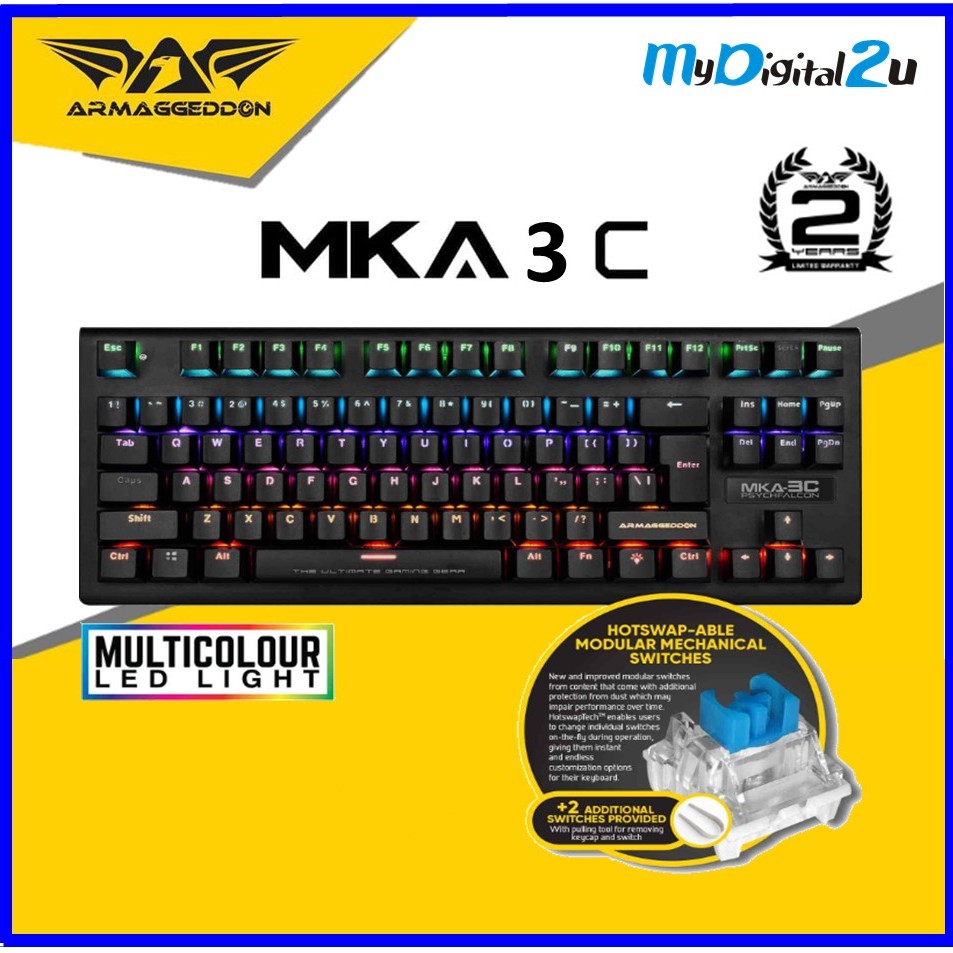 Armaggeddon MKA-3C Gaming Keyboard Blue Switches | Shopee Philippines