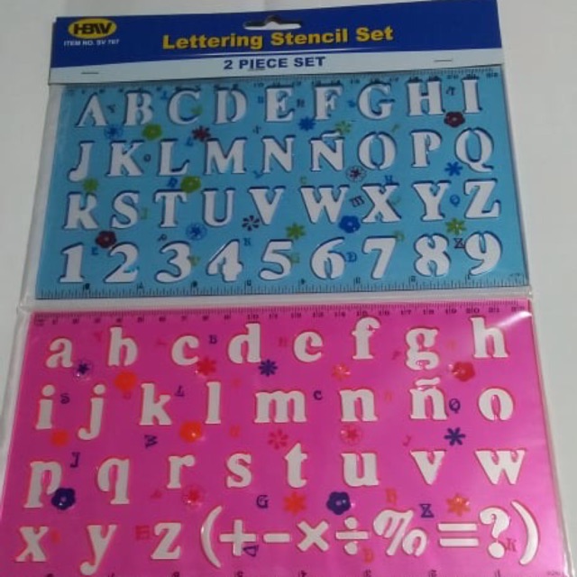 Lettering Stencils Set Big and Small Letters | Shopee Philippines