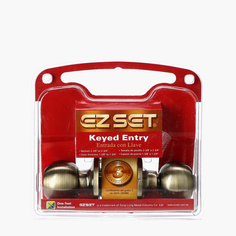 EZSET Keyed Entry Door Lock Set EZ100TBAUS5 | Shopee Philippines