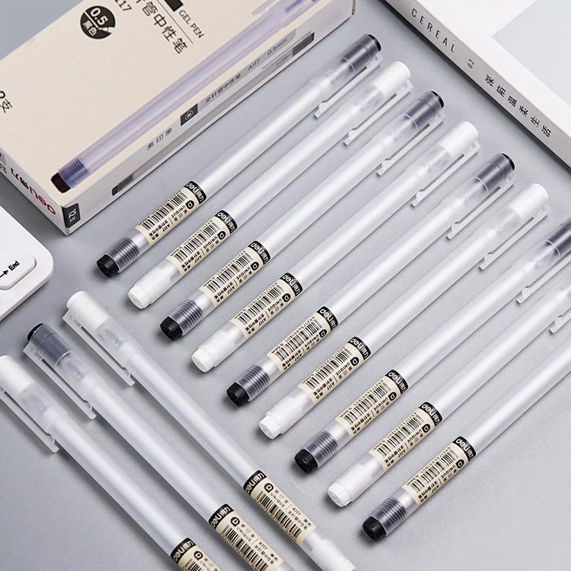 Deli A117 Gel Pen 0.5mm Writing Sign Pen Stationery School Supplies ...
