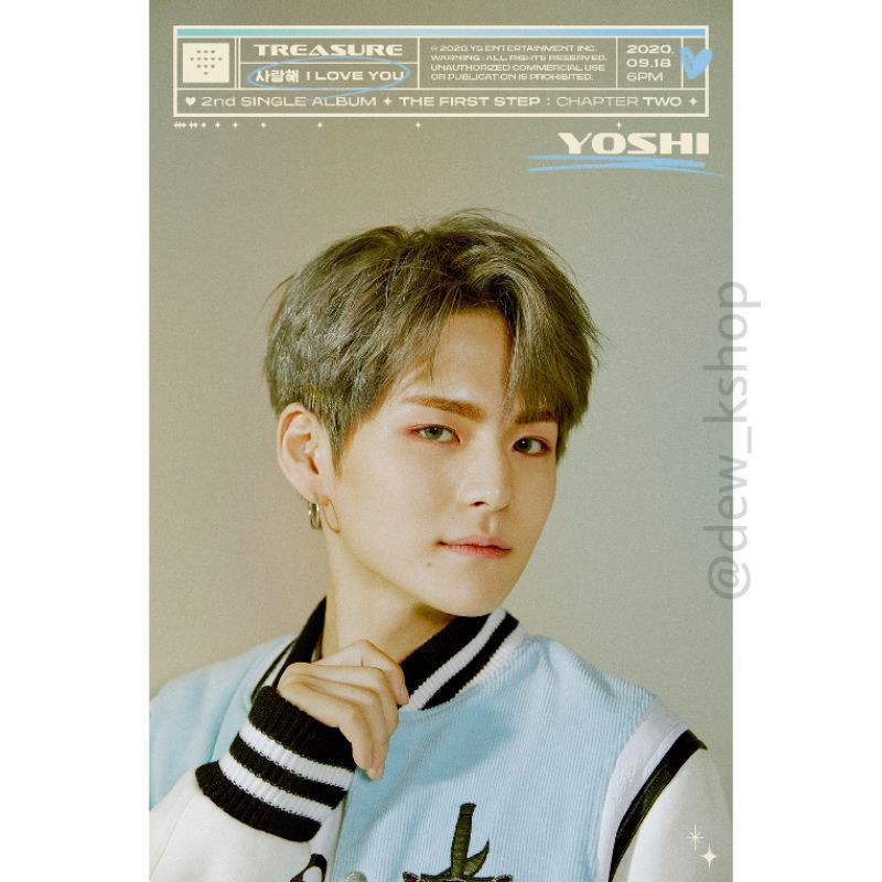 Treasure POSTER (YOSHI) - I LOVE YOU MEMBER POSTER | Shopee Philippines