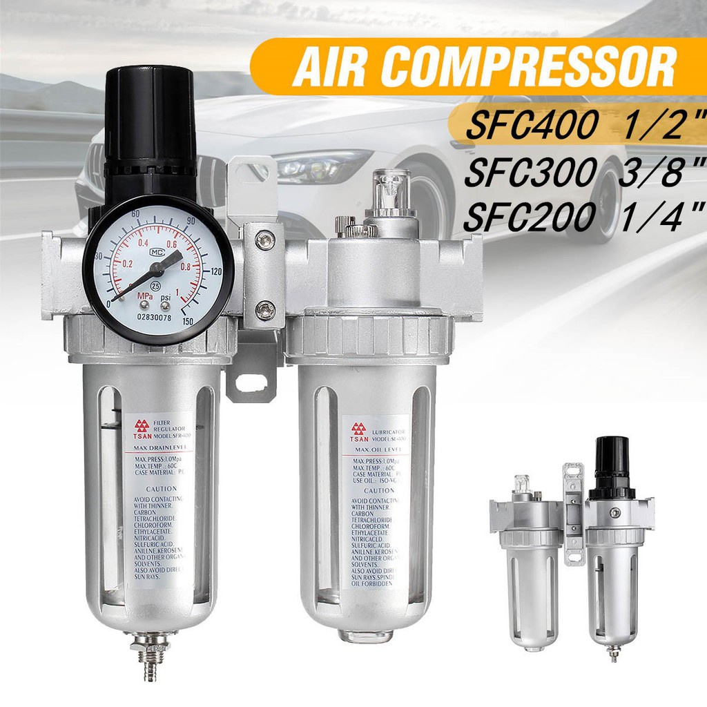 1/2 3/8 1/4 SFC400 Compressor Fuel Oil Water Moisture Trap Filter Air ...