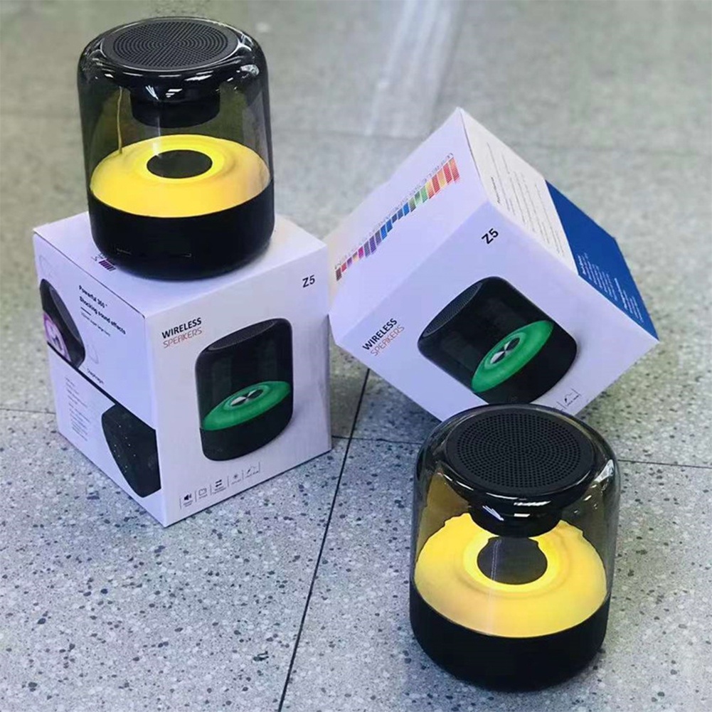 led Colored Glaze Lights Z5 Bluetooth Speaker Subwoofer TWS Series Card ...