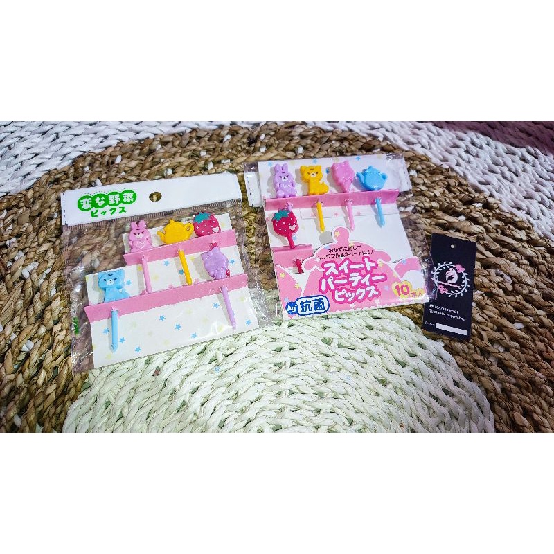 Shs Foodpicks food picks bento RABBIT IMAGES / strawberry / cat / ice ...