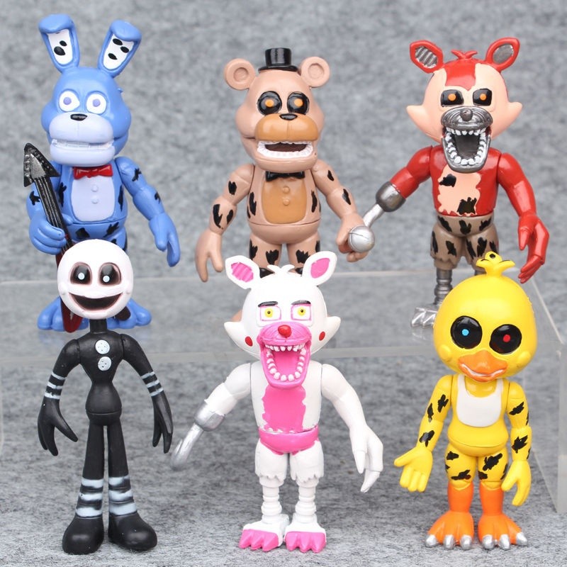 INNOCENCE-FNAF 6Pcs/Set Five Nights at Freddy's Doll Toy | Shopee ...