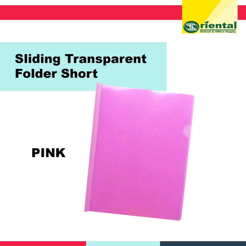 Short Transparent Sliding Folder for Filing Documents - Slide Folders ...