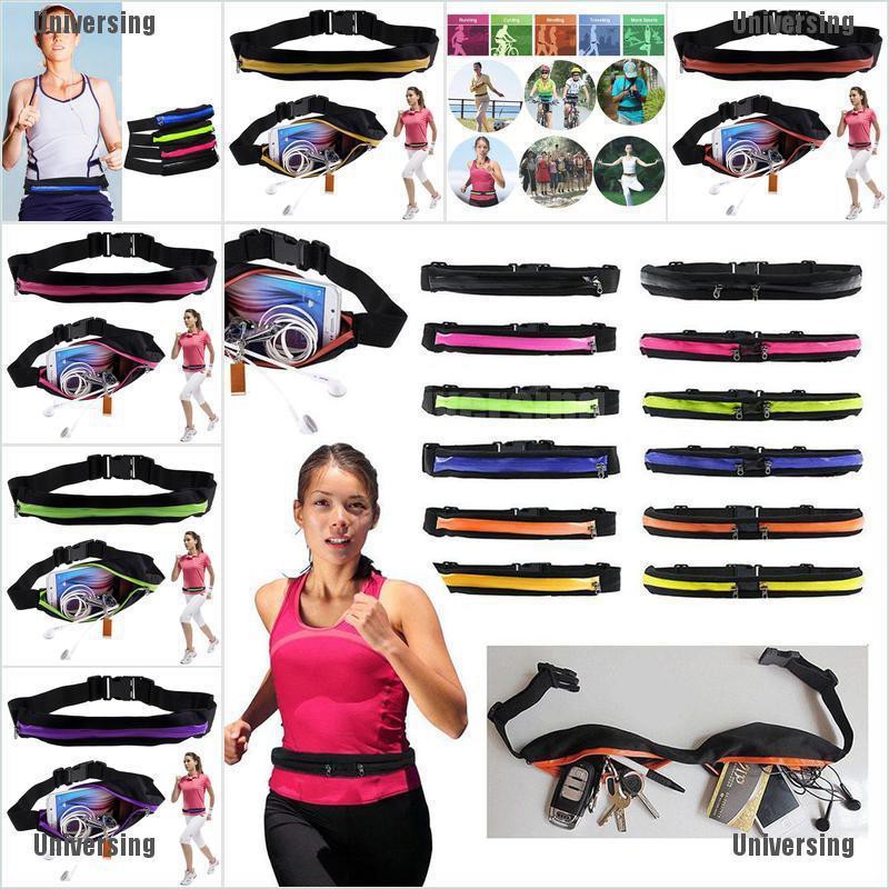 Universing☆ Sports Hip Pack Belly Waist Bum Bags Fitness Running ...