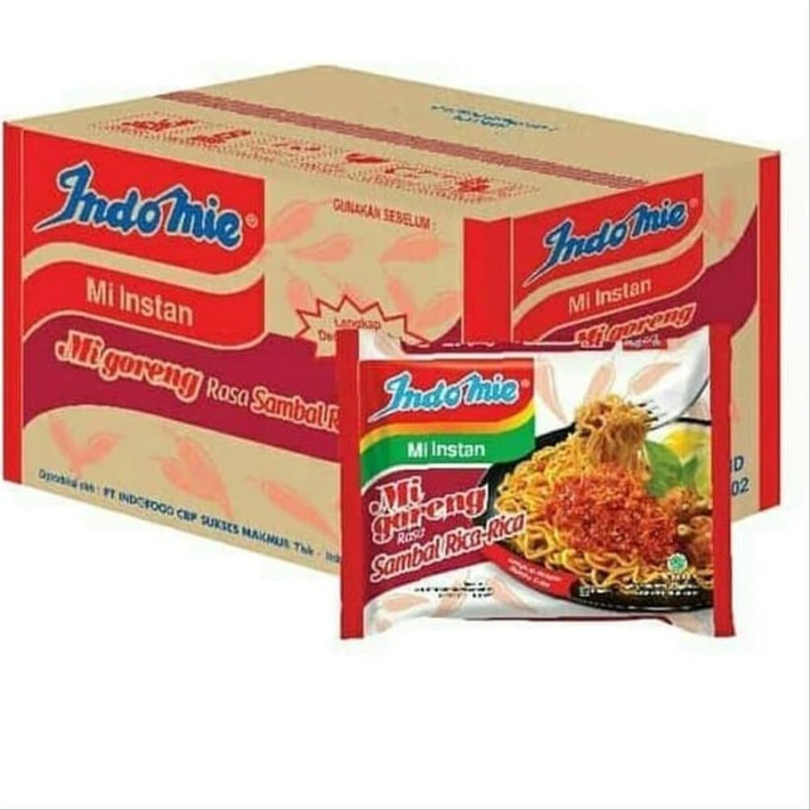 Indomie Fried Rica-Rica Sambal Flavor One Box Contains 40pcs Popular ...