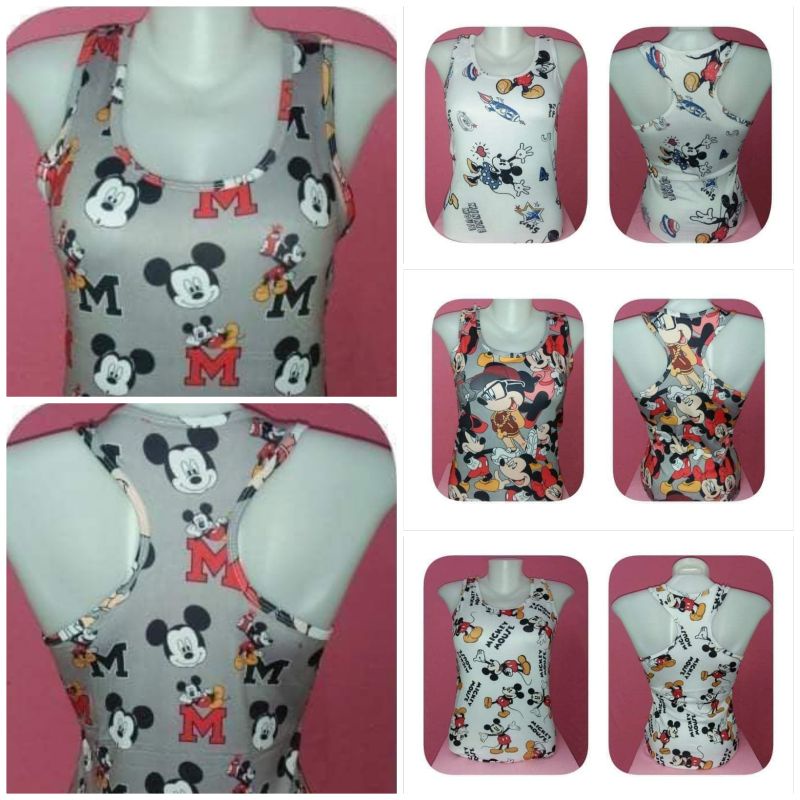 ESL Ladies Mickey Mouse Character Boxer Sando | Shopee Philippines