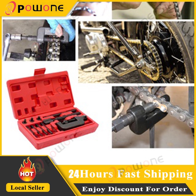 Powone Motorcycle Bike Chains Breaker Splitter Link Riveter Universal ...