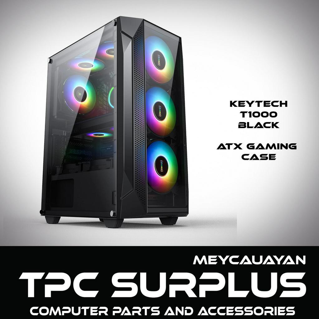 Brandnew Keytech T1000 Black ATX Gaming Case | Shopee Philippines