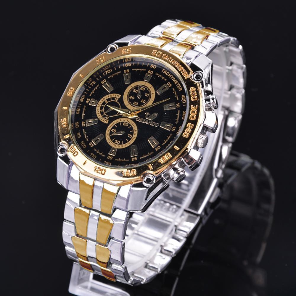 Fashion Stainless Steel Luxury Sport Analog Men Wrist Watch | Shopee ...