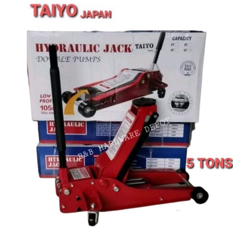 HYDRAULIC FLOOR JACK 5 TONS ( CROCODILE JACK )TAIYO JAPAN HEAVY DUTY ...