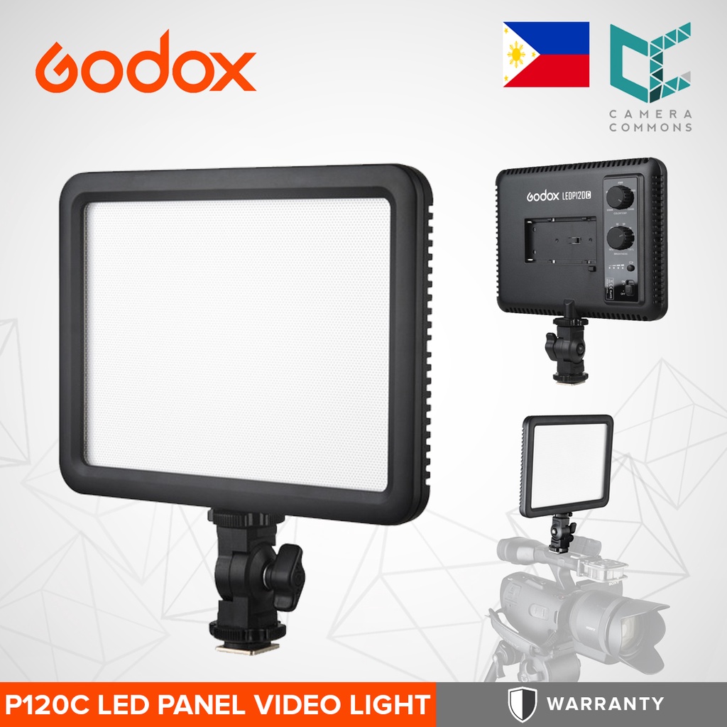 Godox P120C Ultra Slim LED Panel Video Light LEDP120C | Shopee Philippines