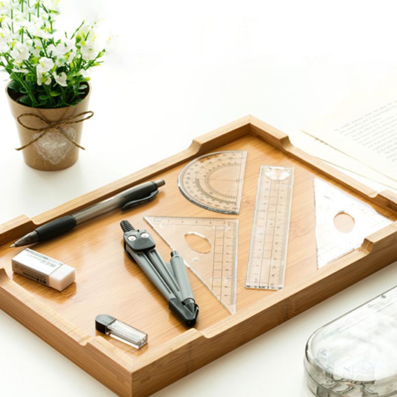 8pcs/set Portable Precision Geometry Protractor Drawing Compass Ruler ...