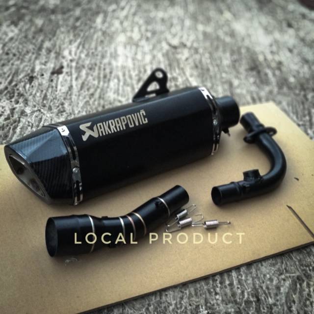 Akrapovic Exhaust full black PNP Vespa sprint,LX, s, iget,Primavera ...