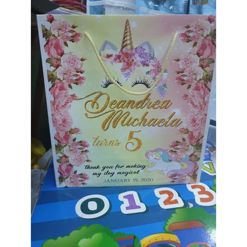 Unicorn themed Loot/Paper Bag | Shopee Philippines