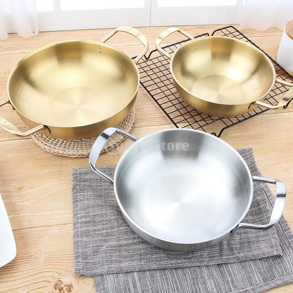 [KESOTO2] Non Stick Dish Stockpot Cooking Pot Stainless Steel Outdoor ...