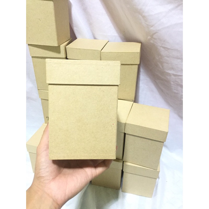 Paper Mache Brown Size 4x4x5 inches | Hard Box | Shopee Philippines