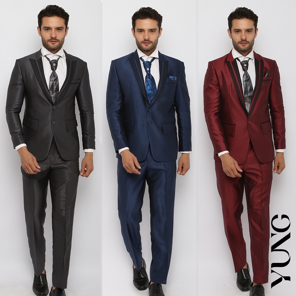 Semi WOOL Wedding Suits Men's Suits Wedding Suits And Pants Blazer ...