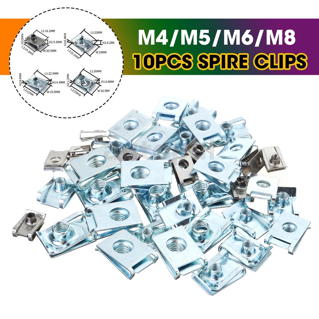 M4 M5 M6 M8 SPIRE CLIPS CHIMNEY NUTS U NUTS SPEED CLIPS FASTENERS ...