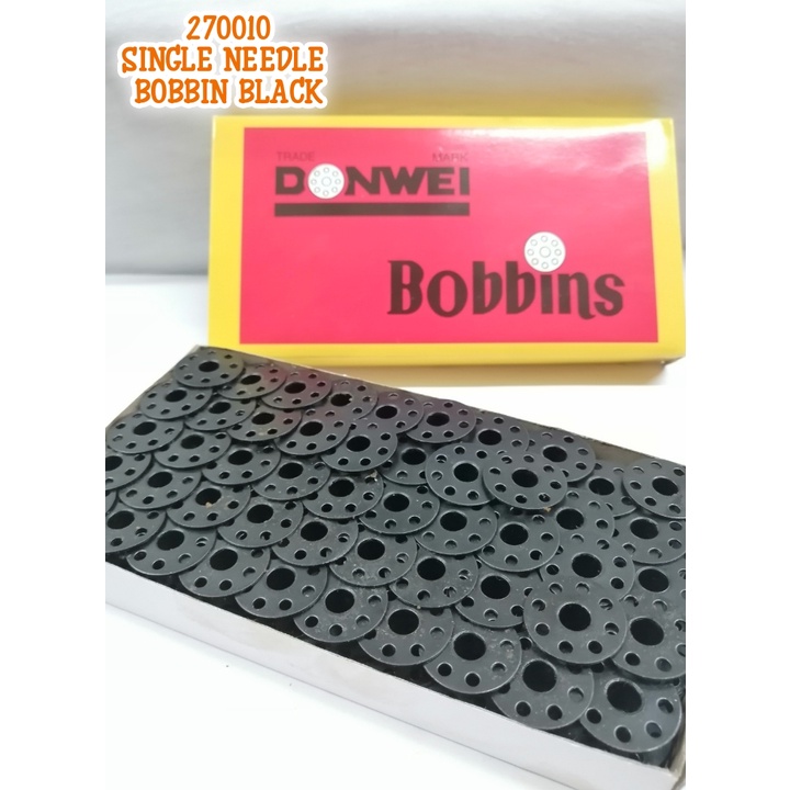 BOBBIN (270010) FOR SINGLE NEEDLE BOBBIN COLOR: SILVER AND BLACK ...